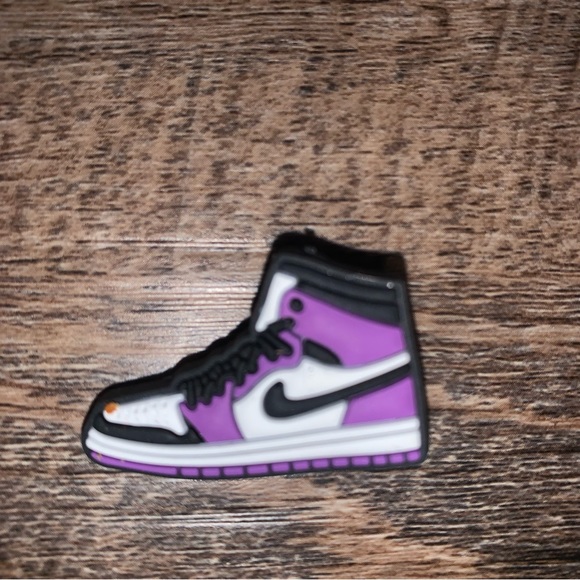 CROCS | Accessories | Air Jordan Purplewhiteblack Croc Jibbitz New ...